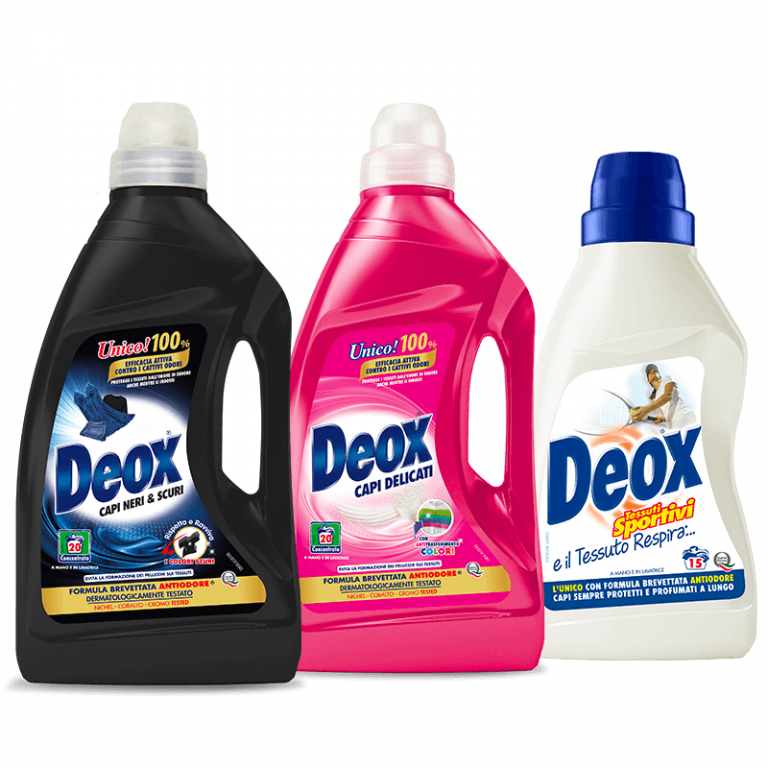 Deox - Detergenti lavatrice e ammorbidenti con formula anti-odore brevettata